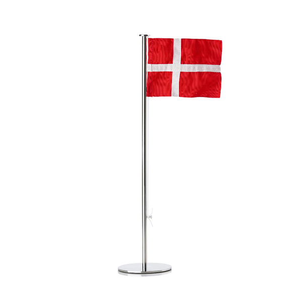 Flagstang med dansk flag - Stål – plint.dk